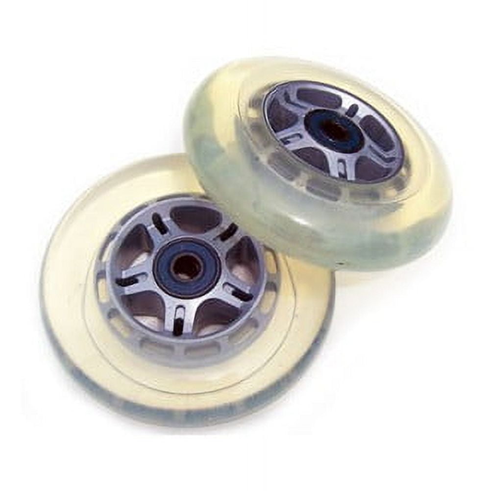 Kick Push Clear Replacement Wheels, 100mm, with ABEC 7 Bearings for ...