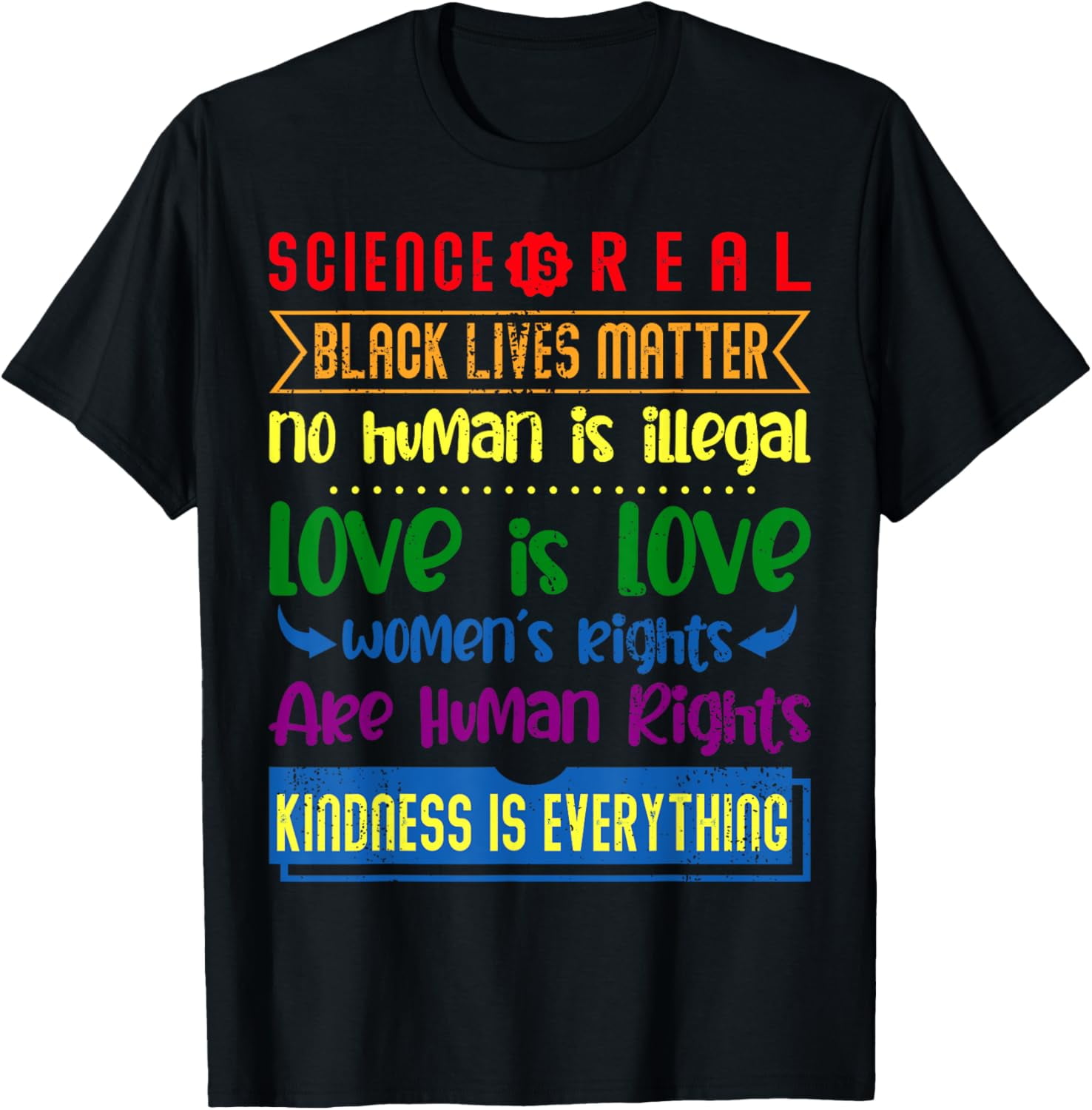 kidness is everything Pride Science real LGBT love is love T-Shirt ...