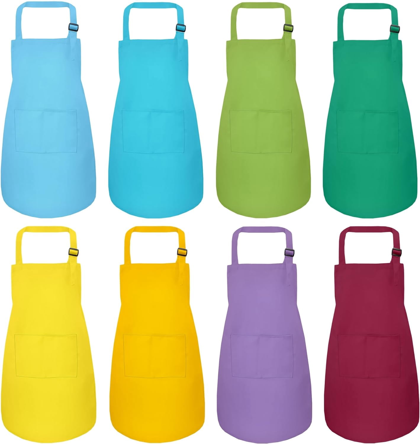 kids Apron, 8 Pack Kids Aprons For Girls Boys, Children Art Painting ...