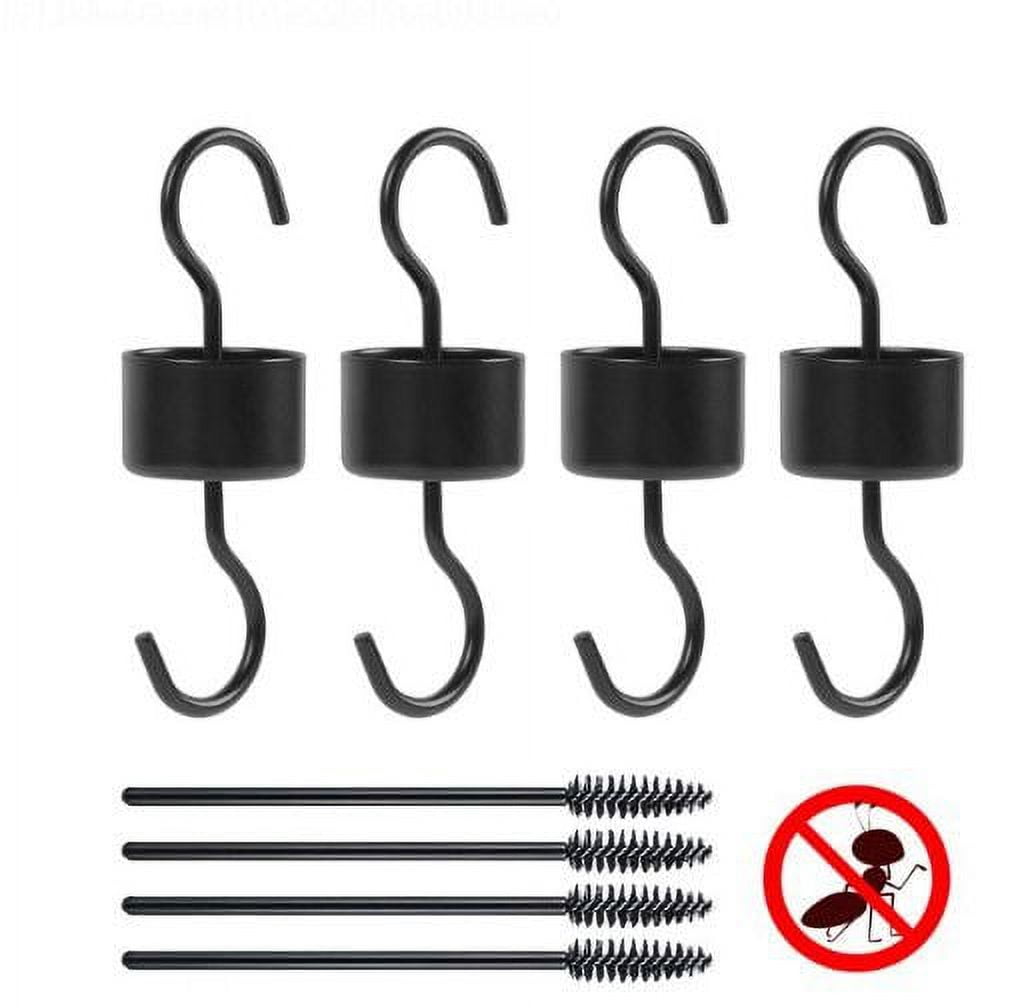 Kidsjoy 4-Pack Ant Guard Hooks with Brushes for Hummingbird Oriole ...