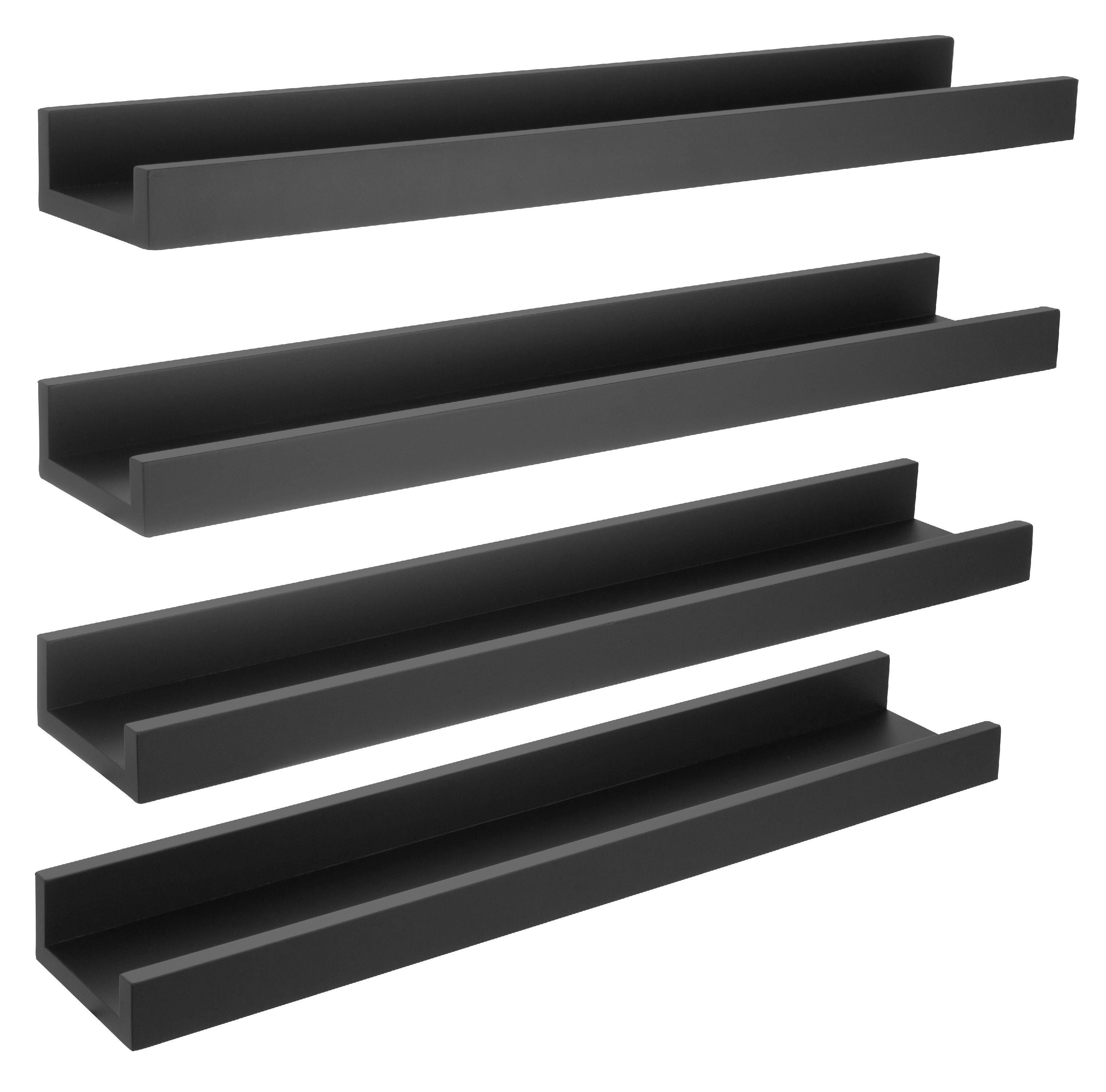 KG Edge Frame Ledge Set of 4, Floating Picture Frame Shelves, Easy to ...