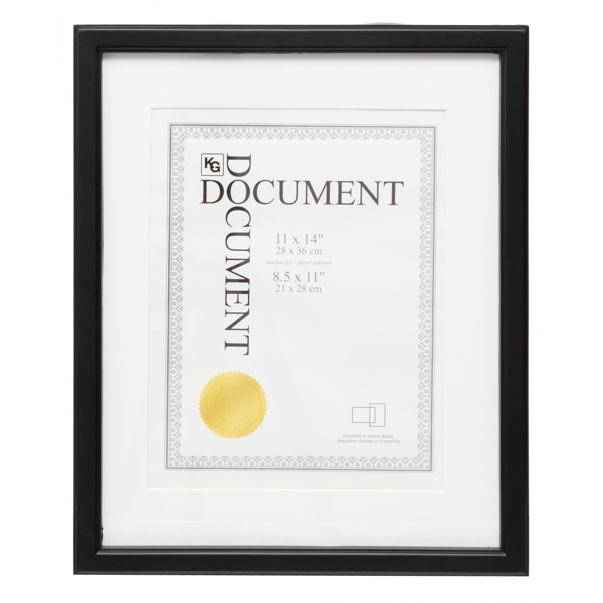 kieragrace KG Caspian Document Frame Black 11 by 14 Inch 12Pack MDF ...