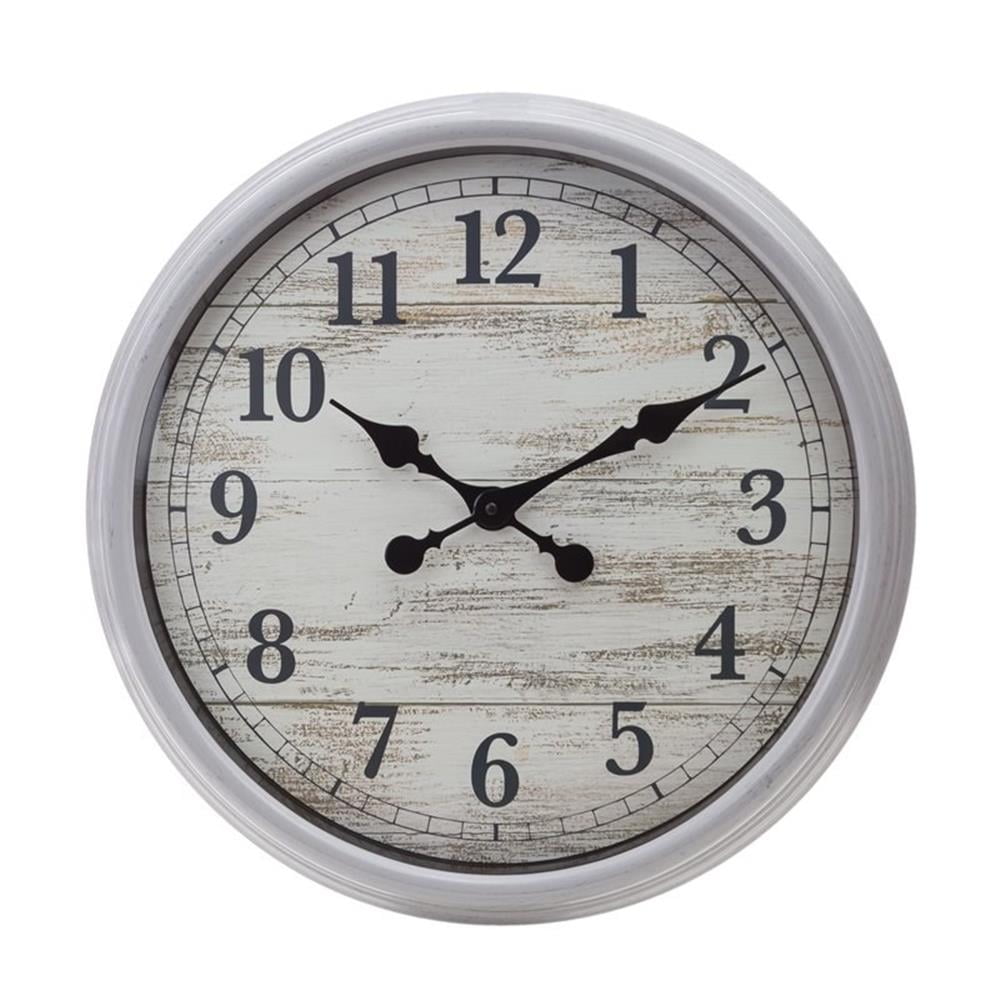 kieragrace KG Farmhouse 20In Antique Grey Wall Clock - Modern Living ...