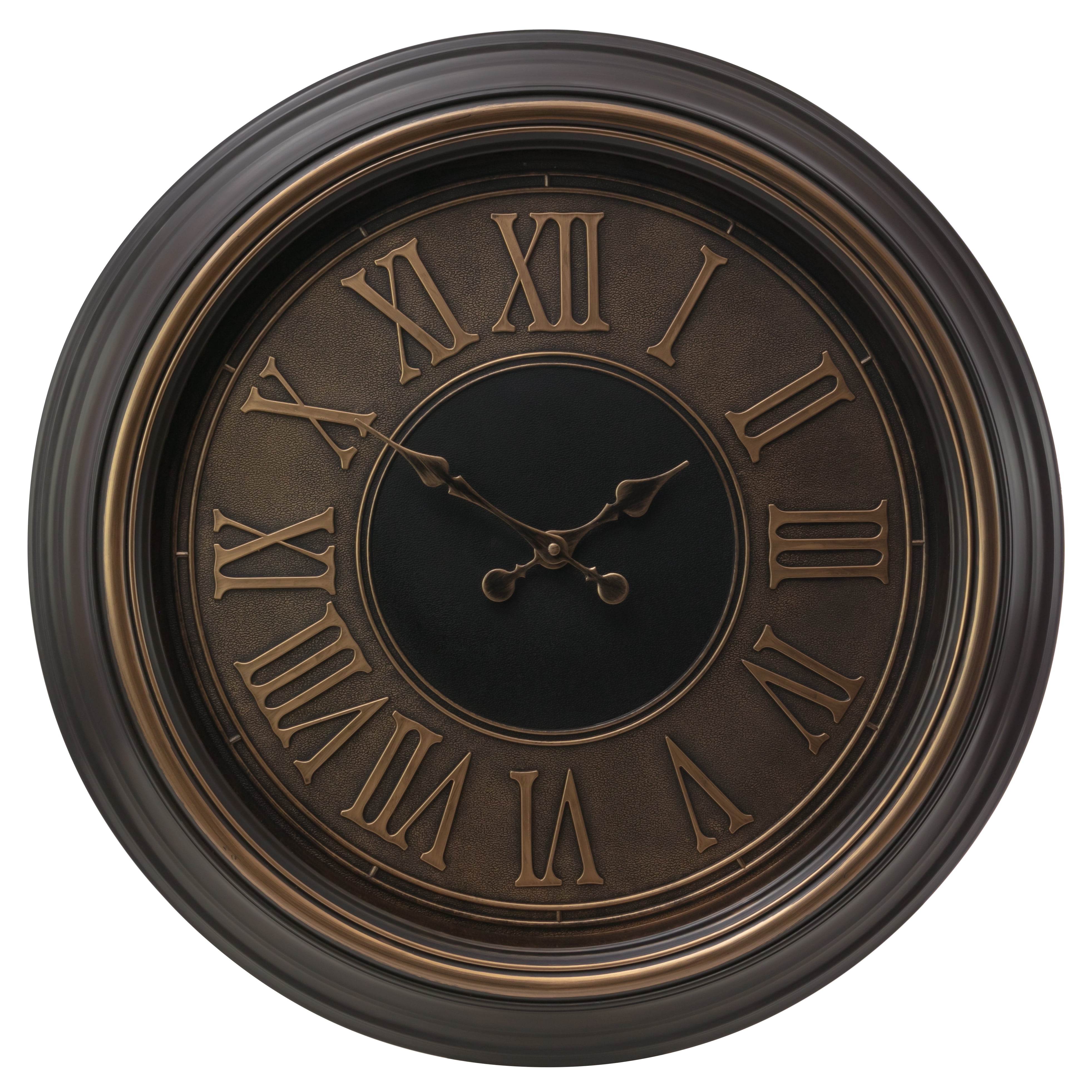 kieragrace KG Genoa Oversized Wall Clock with Raised Roman Numerals ...