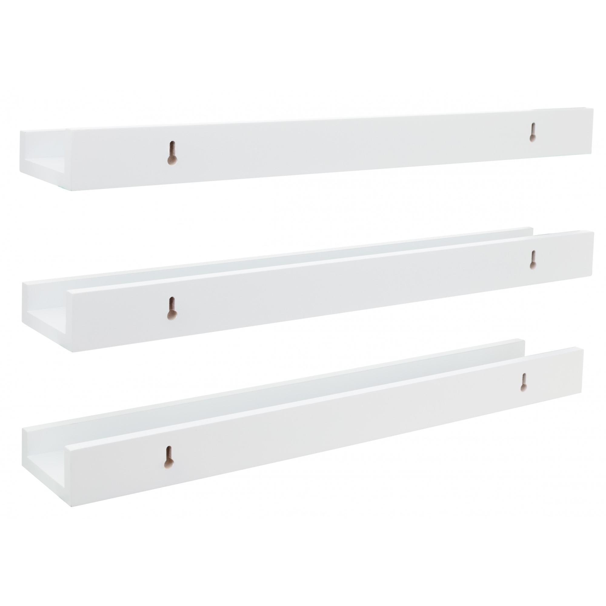 kieragrace KG Modern Edge Ledge White White Engineered Wood - Walmart.com