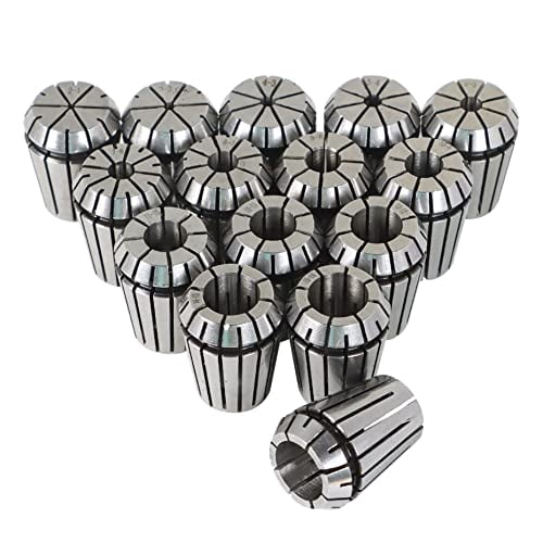 kimllier 15Pcs ER25 Collet Chuck Spring Collet Set 2-16MM ER25 Collet ...