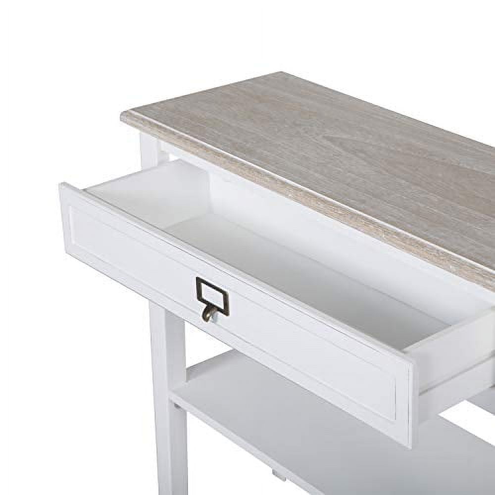 kinbor Narrow Entryway Table - Small Console Table, White Console ...