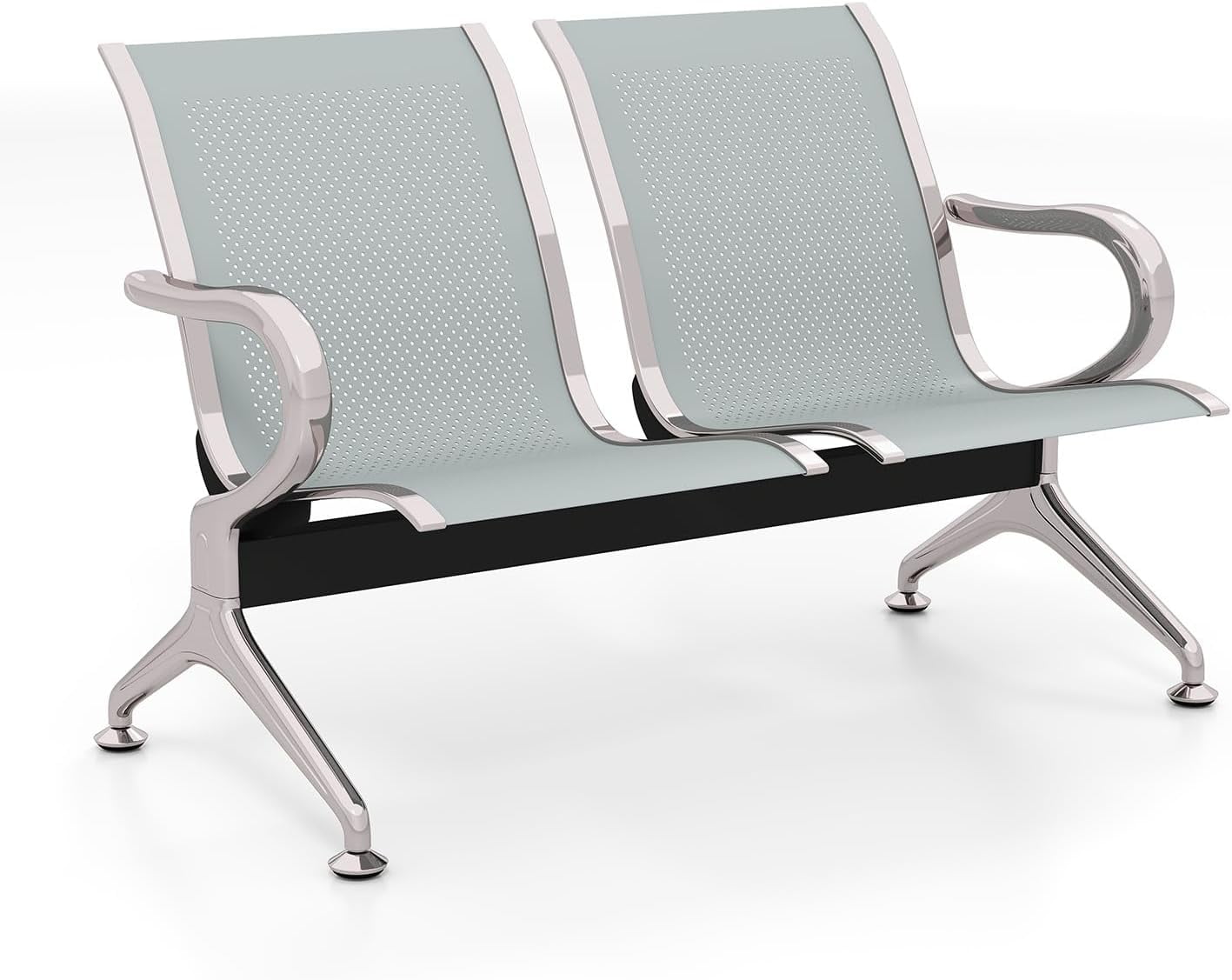 kinbor Waiting Room Chairs - Durable Reception Bench with Armrests, 2 ...