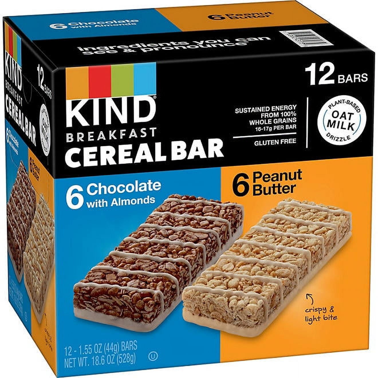 kind breakfast cereal bar chocolate almonds peanut butter variety pack ...