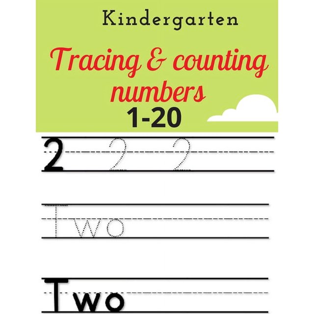 kindergarten tracing & counting numbers: 1-20 - Walmart.com