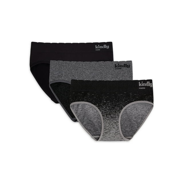 kindly yours Women’s Sustainable Seamless Hipster Underwear, 3-Pack ...
