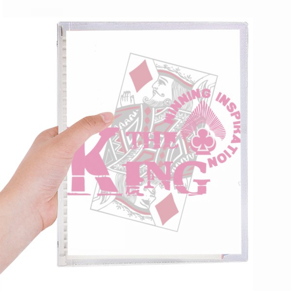 king playing cards gambling utensils pattern notebook loose diary ...