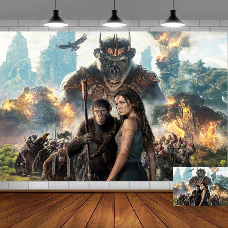 kingdom of the planet of the apes Backdrop Banner Party Supplies Poster ...