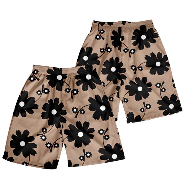 Kingque Mens Spring Summer Casual Floral Hawaiian Beach Tropical Button