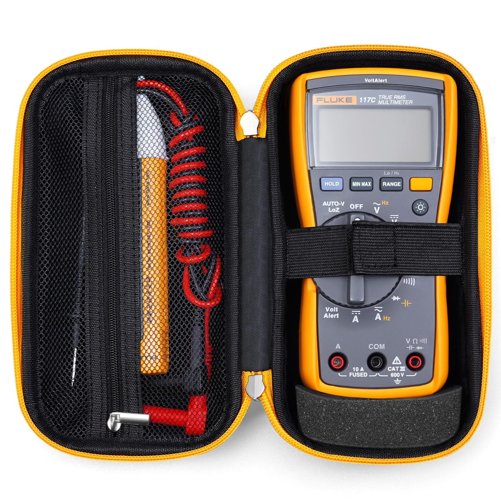 Fluke 107 Hard EVA Case For Fluke 117 Multimeter & 62 Max Thermometer ...