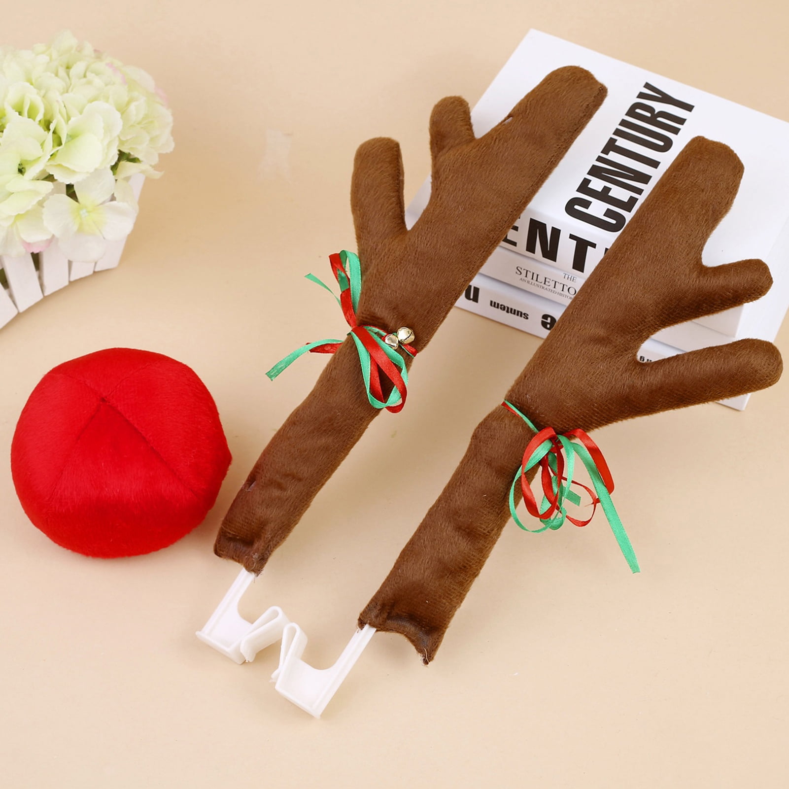 kiskick 1 Set Cute Decorative Cartoon Car Xmas Accessories - Realistic ...