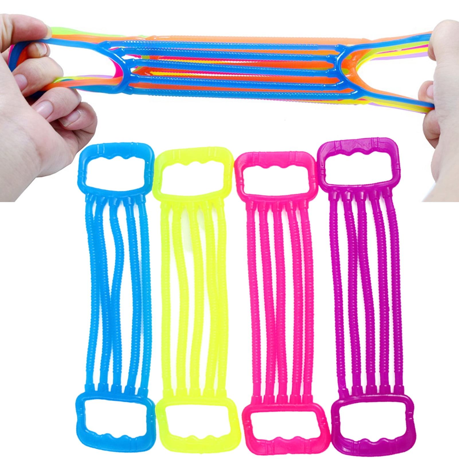 kiskick 12Pcs Colorful Stretchy Strings Fidget Toys - Stress Relief ...