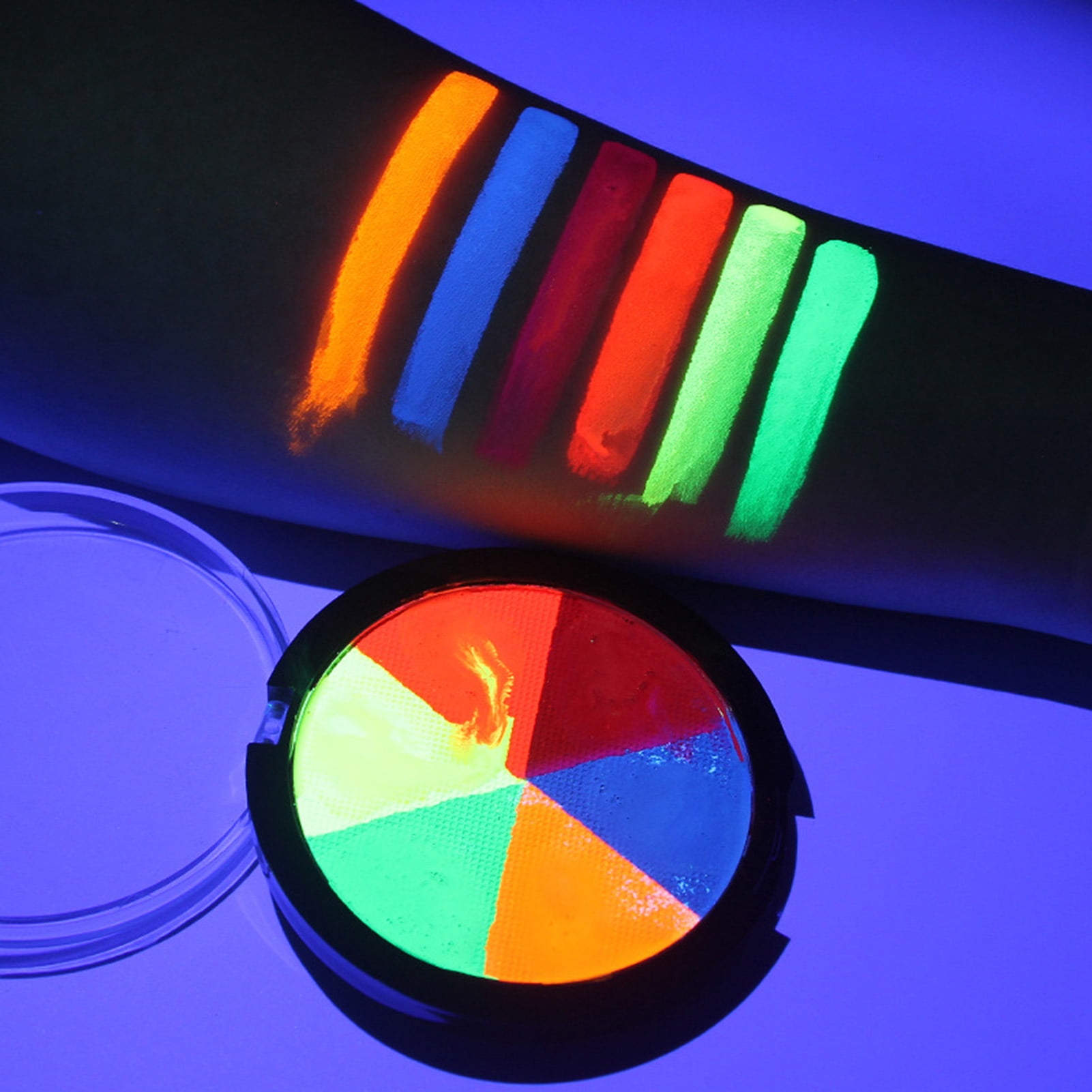 kiskick 6 Color Fluorescence Watercolor Paint Kit, Concentrated ...