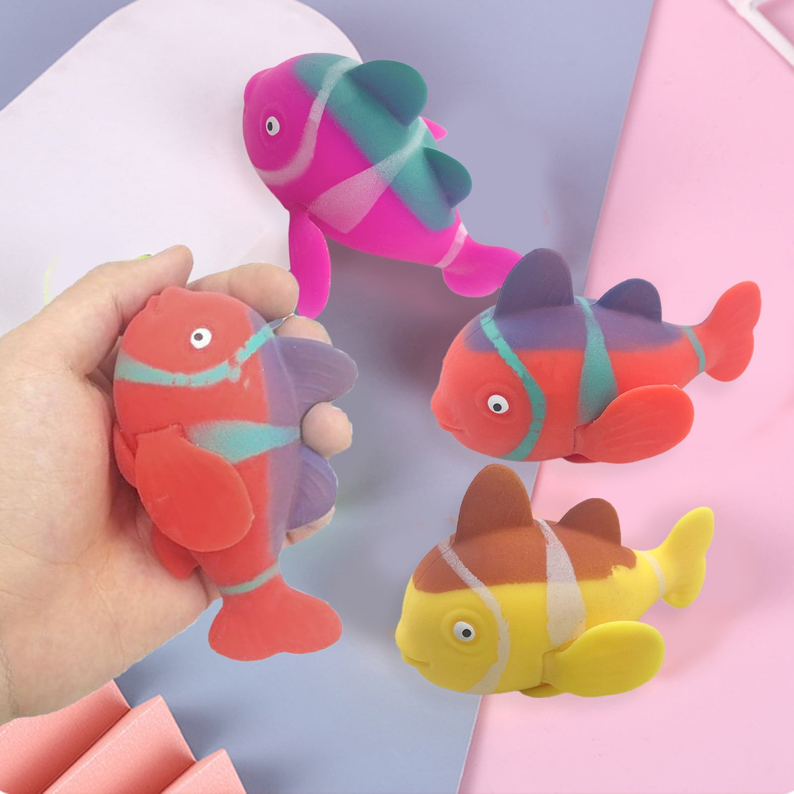 kiskick Anxiety Relief Simulation Goldfish Squeeze Toy - Slow Rebound ...