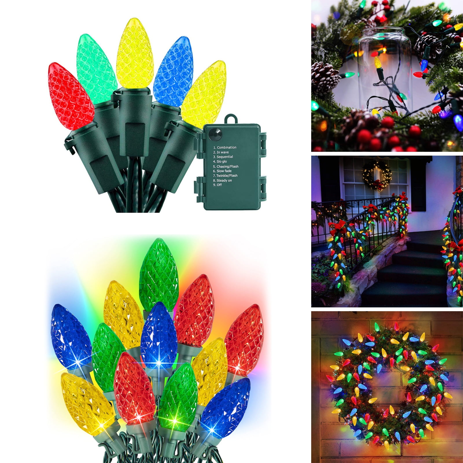 kiskick Battery Operated Strawberry String Light – Unique Shape ...