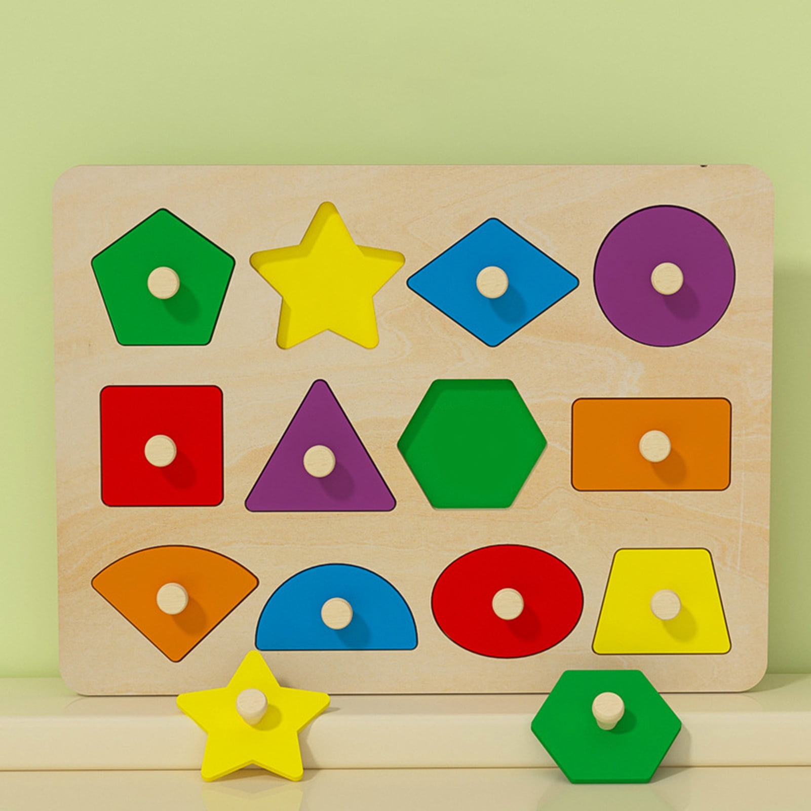 kiskick Block Puzzle Jigsaw Geometric Matching Board Shape Recognition ...