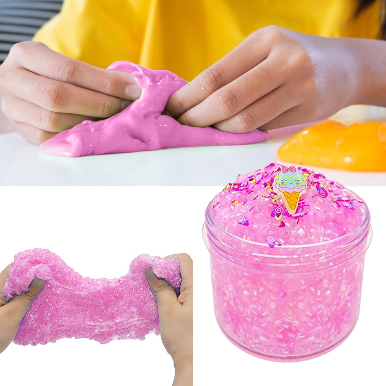 kiskick DIY Colored Mud - Creative Stretchy Non-sticky Soft Cloud ...