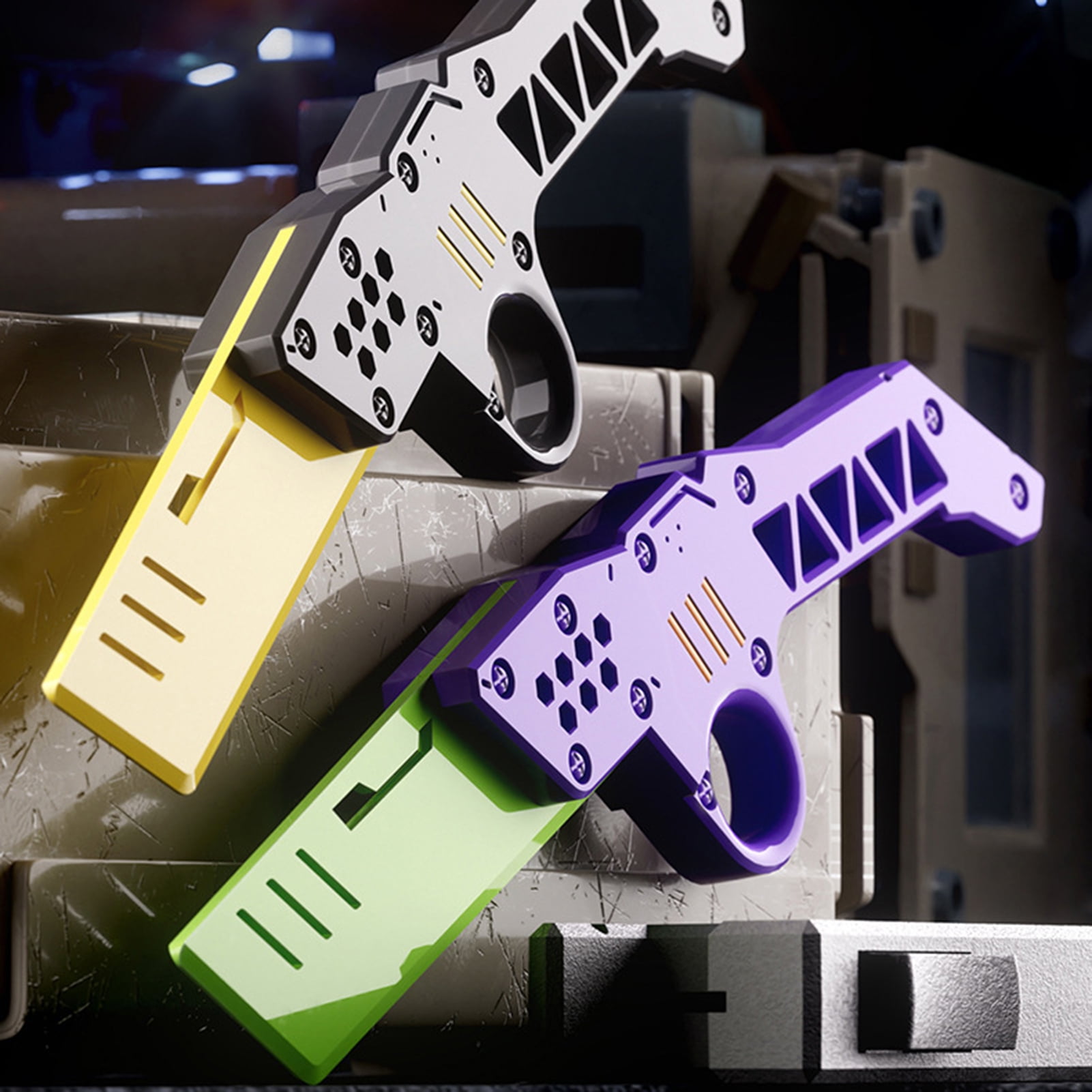 kiskick Ejection Cutter Fidget Toy - Light Up Press Button Scabbard ...