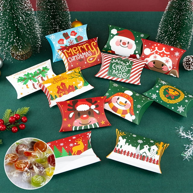 kiskick Family Gathering Gift Christmas Pillow Candy Box - 10Pcs ...