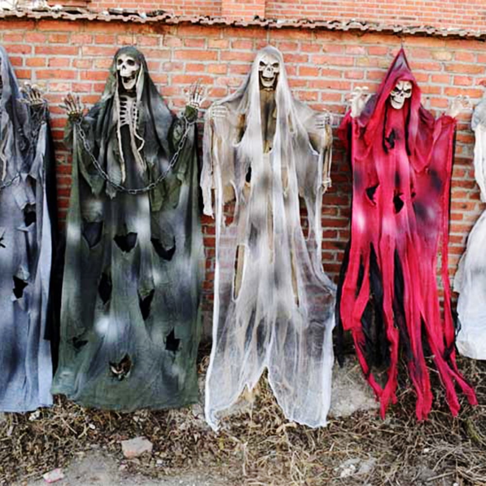 kiskick Haunted House Hanging Ghost Skull Head Pendant Halloween ...