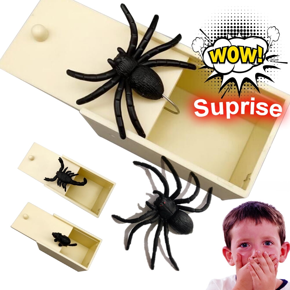 kiskick Magic Scary Spider/Mouse/Scorpion Prank Box Joke Gag Trick Play ...