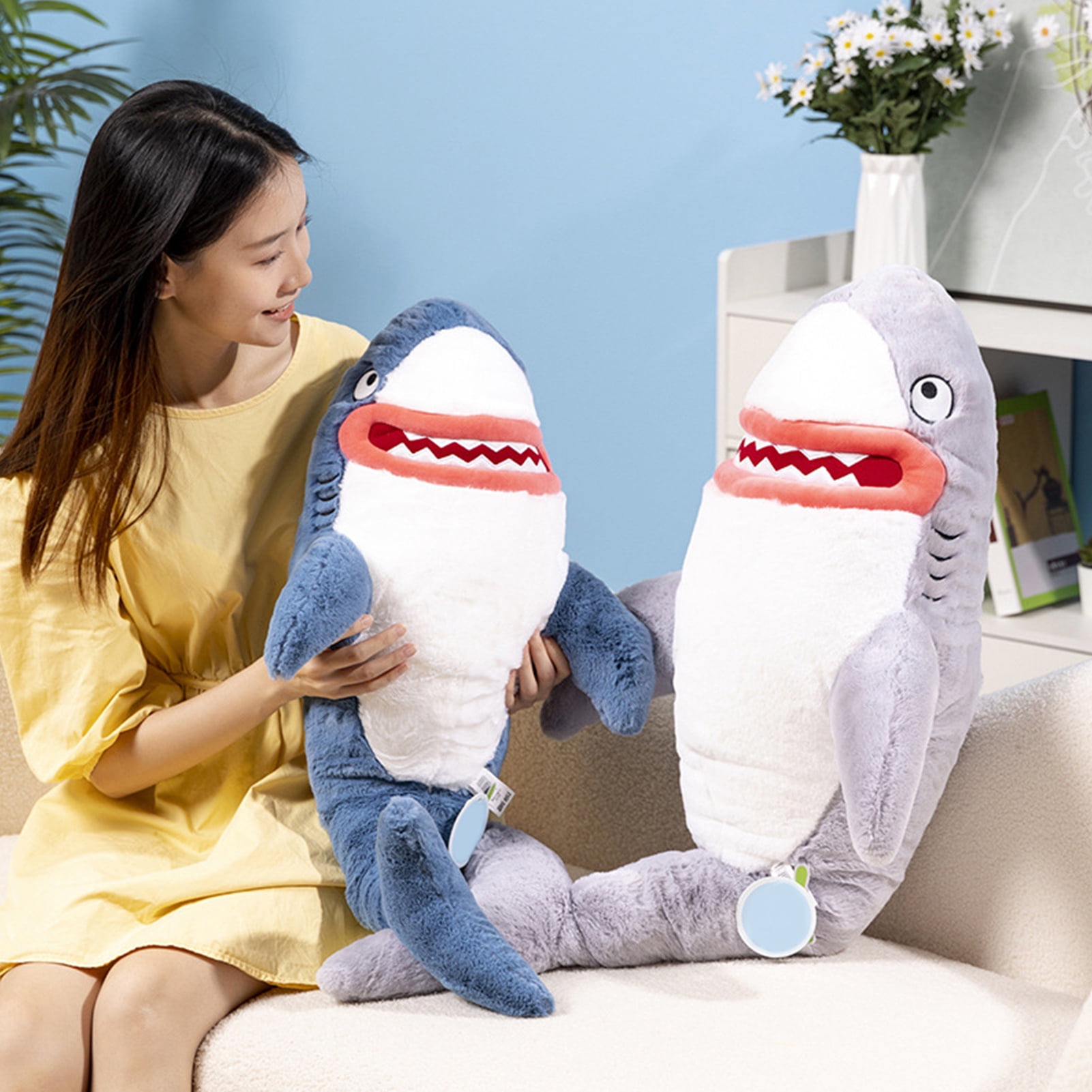 kiskick Shark Doll, Soft Elastic Fully Padded Realistic Good Detail ...