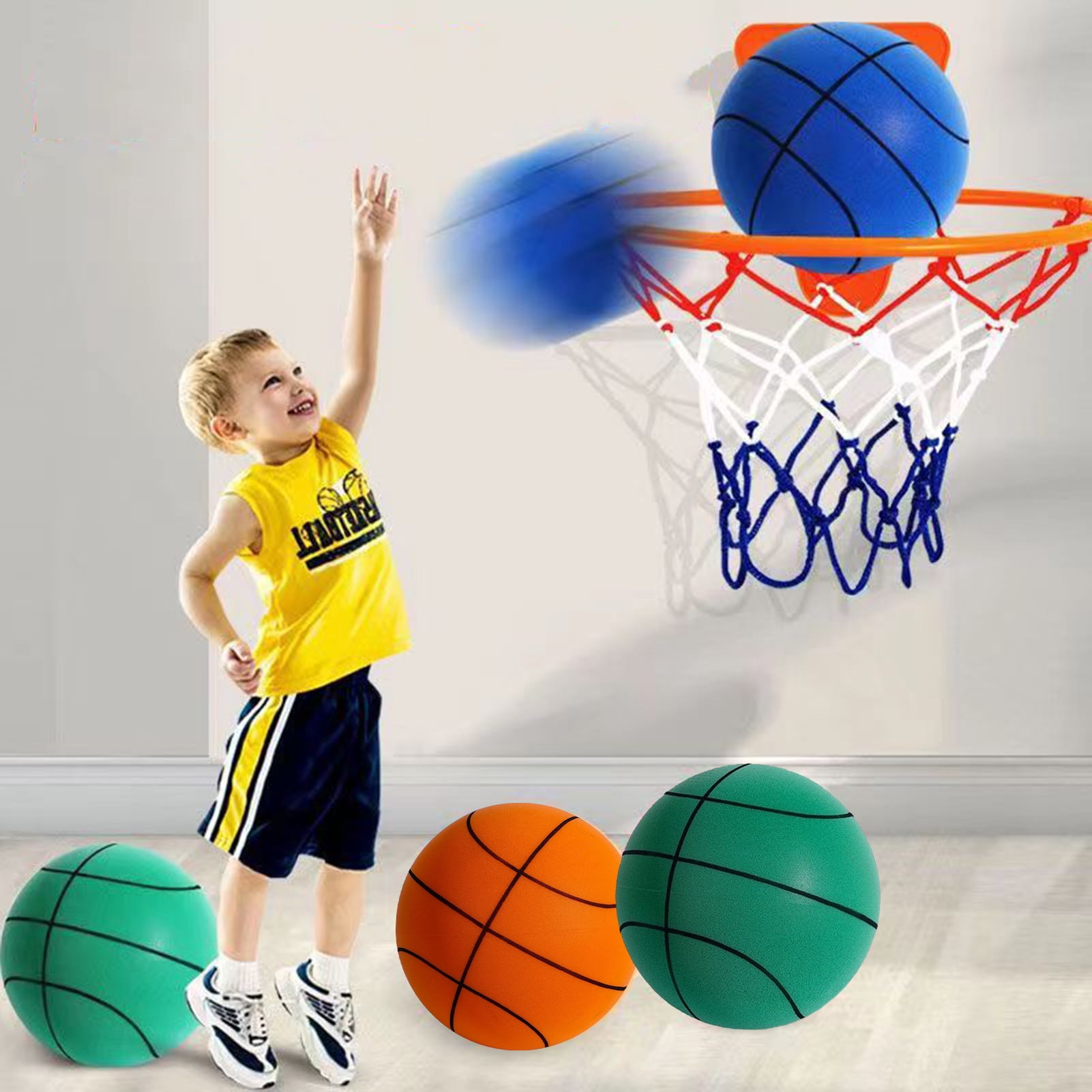 kiskick Silent Basketball Quick Rebound, Low Noise Training Ball with ...