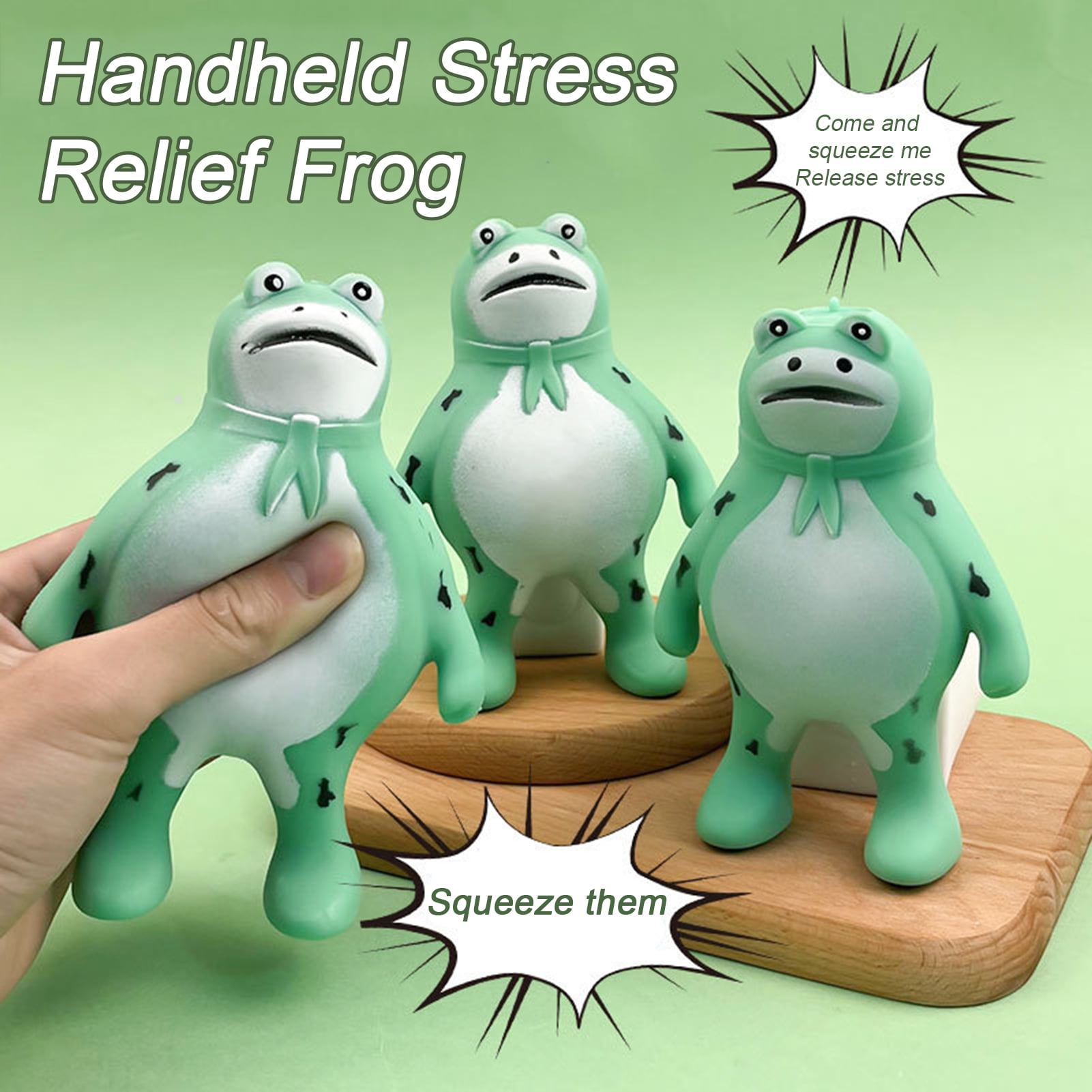 kiskick Stress Relief Frog Squeeze Toy - Soft And Stretchy ...