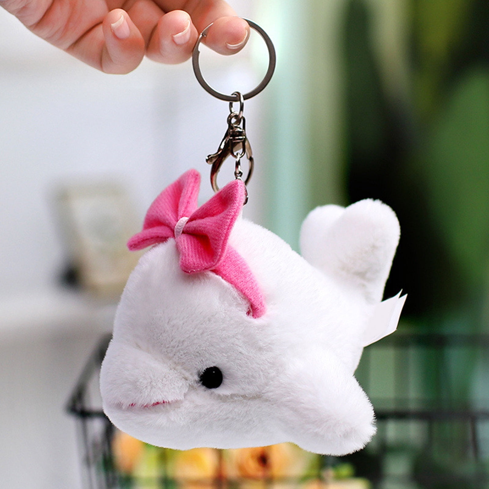 kiskick Whale Plush Keychain, Cute Cartoon Sea Animal Plush Ornament ...