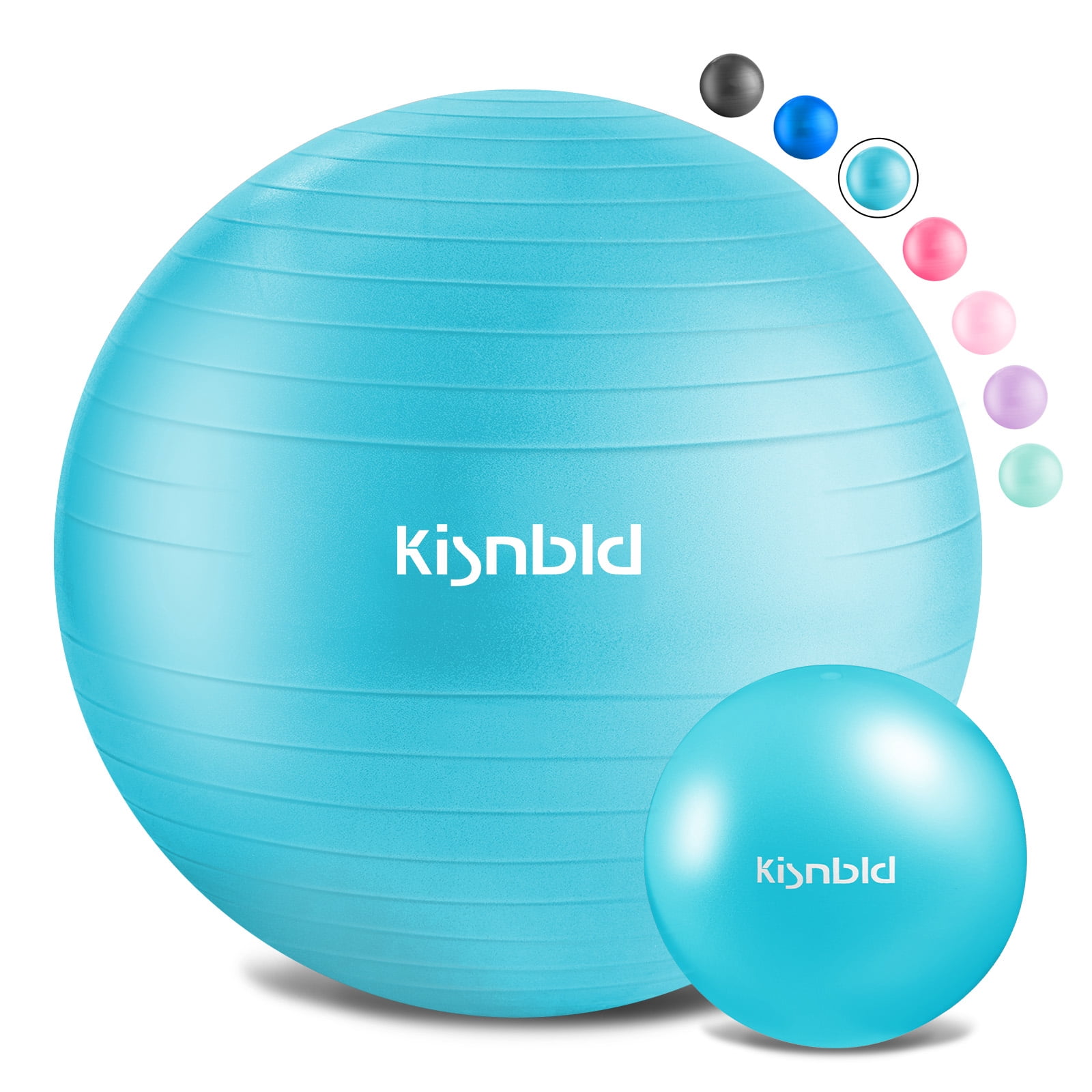 kisnbld, Exercise Ball, 30IN, Anti-Burst Pilates Yoga Balance - Walmart.com