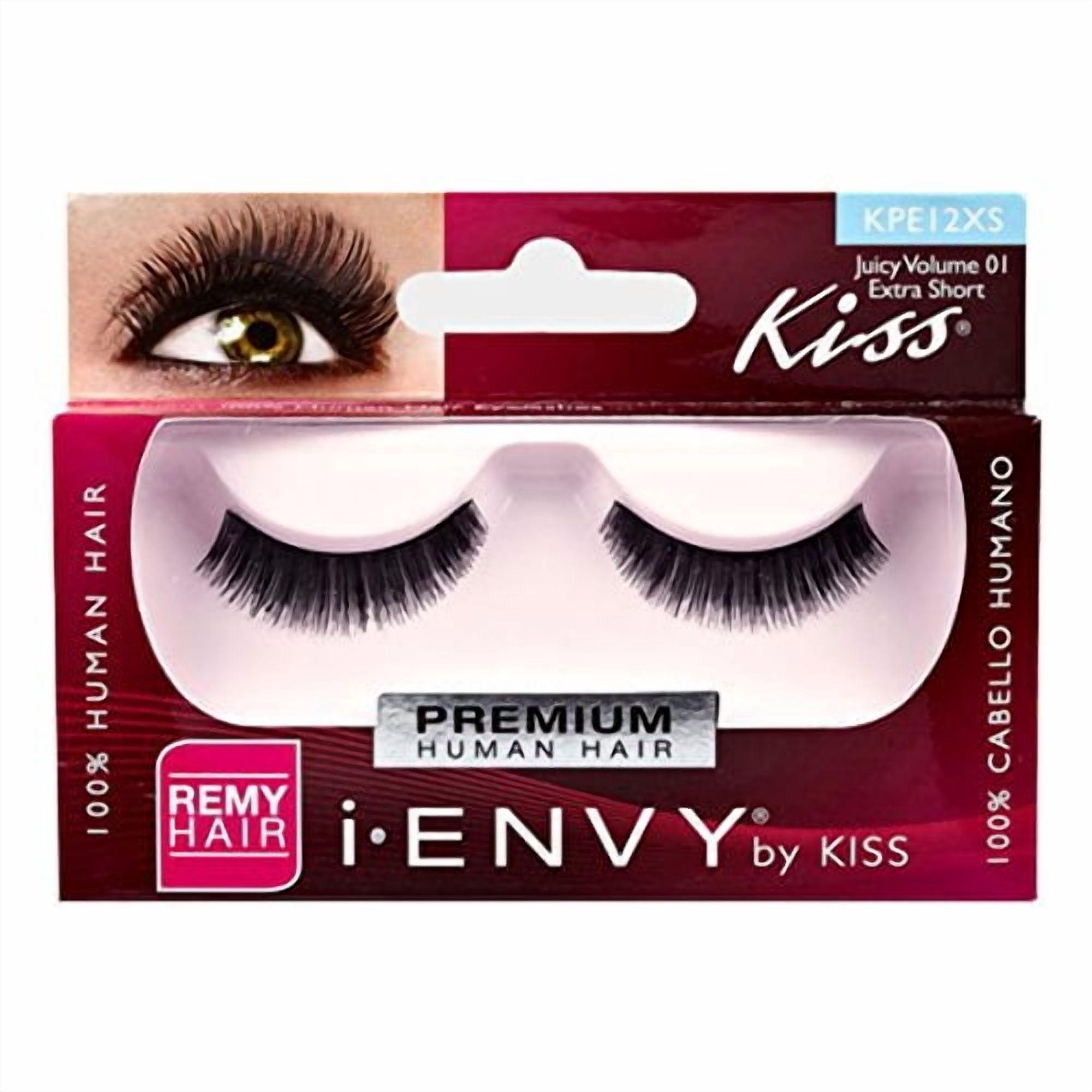 KISS I Envy Juicy Volume 01 Lashes, Extra Short, 100% Human Hair ...