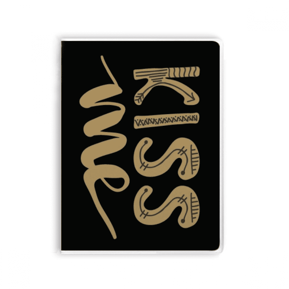 kiss me quote handwrite notebook gum cover diary soft cover journal ...