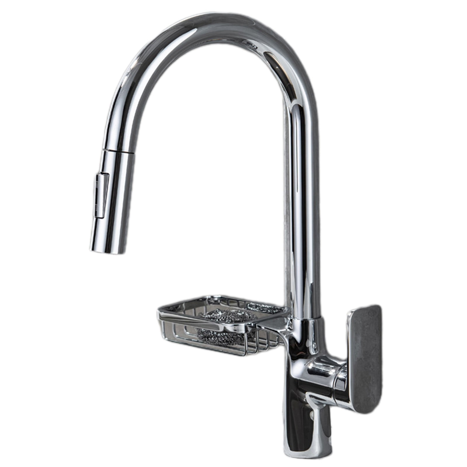 kitchen anti-splash wash basin sink rotatable hot and cold pull-out ...