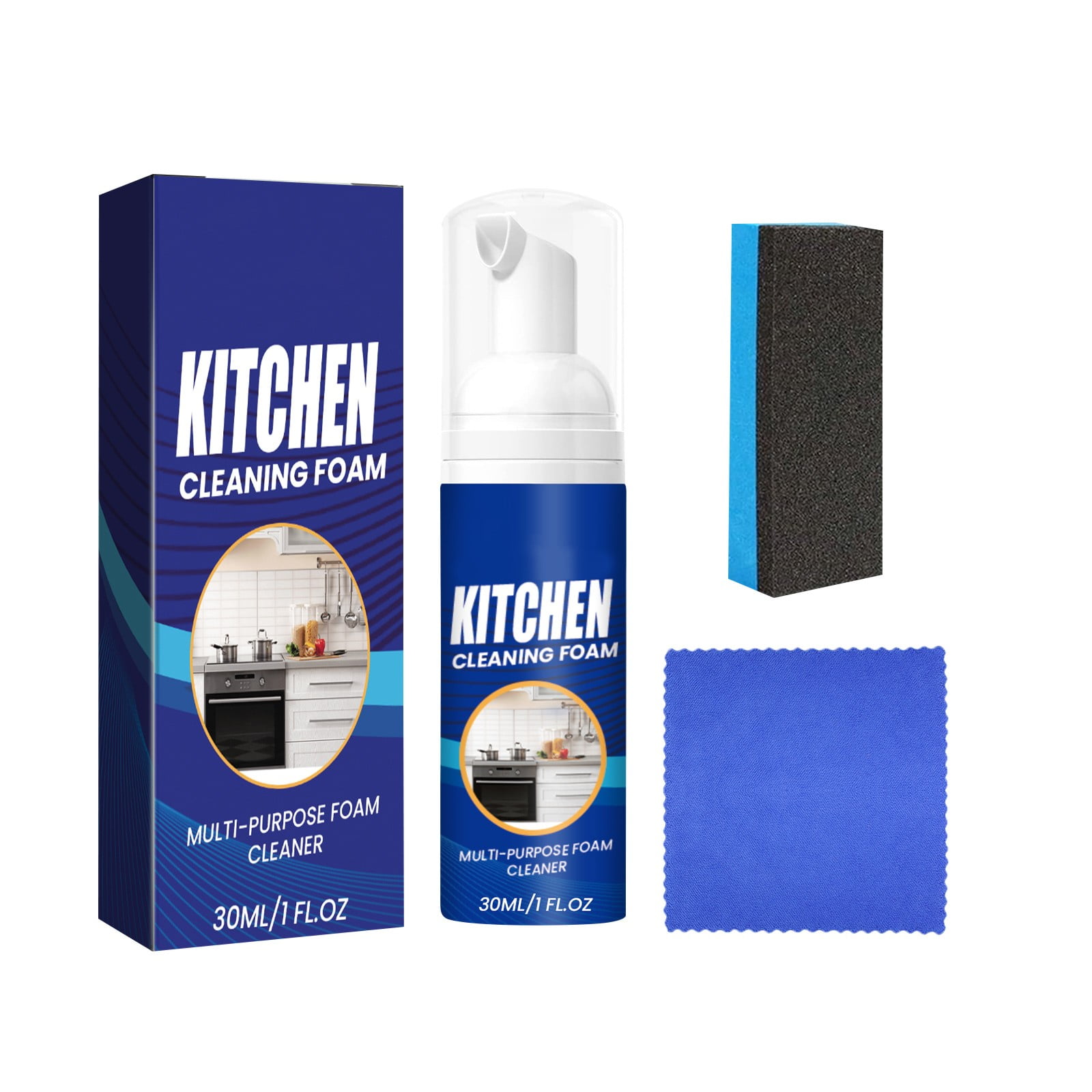 kitchen cleaner spray foam No Harsh Chemicals Works on Wood, and More ...