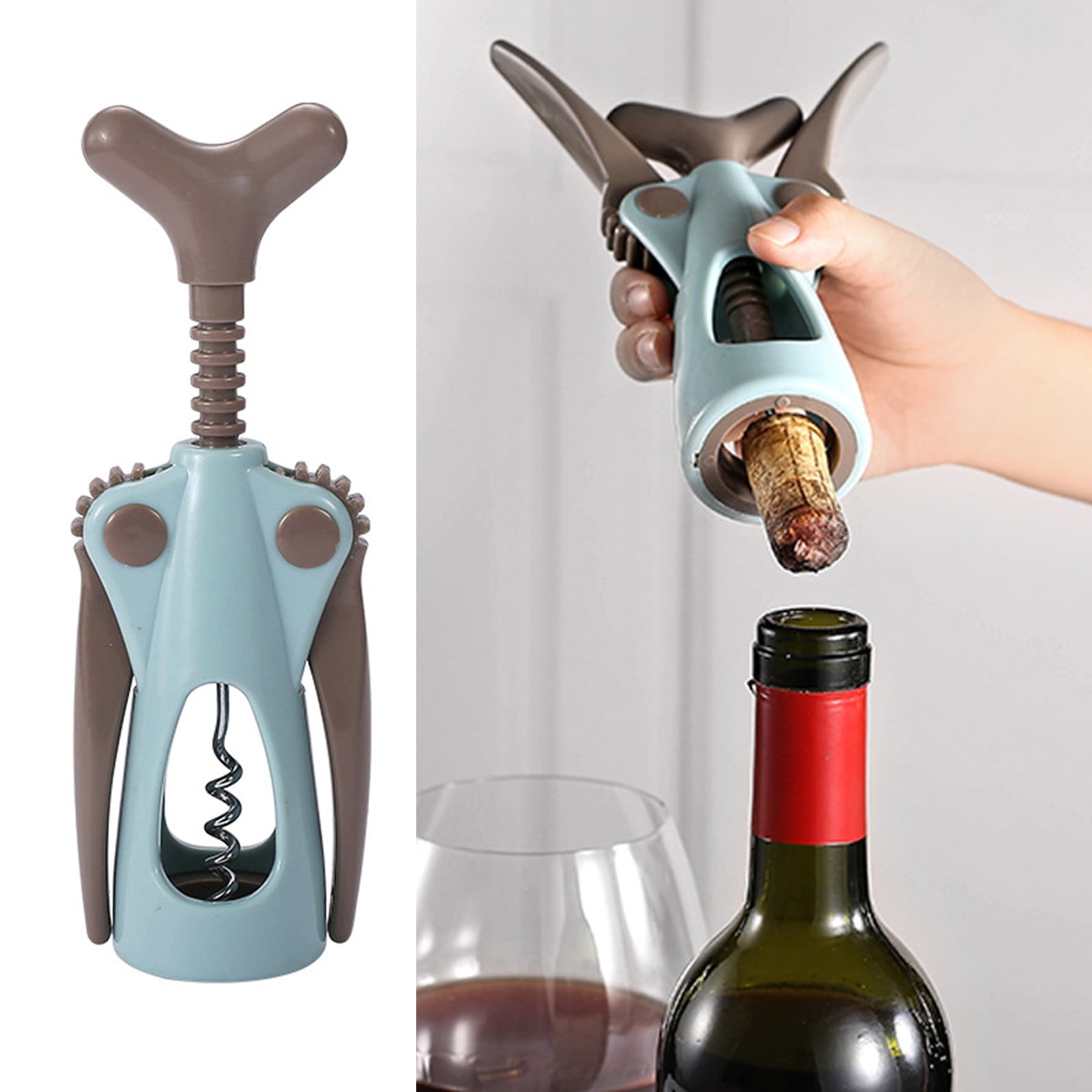 kitchen essentials 2024 Red Corkscrew Drill Extractor Grape Sparkling ...
