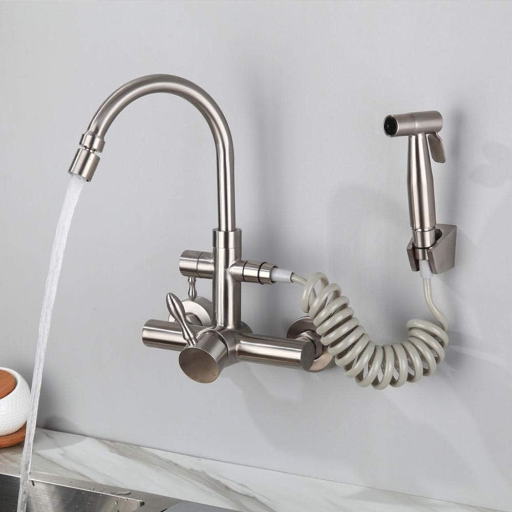 kitchen faucet Wall-mounted faucet concealed type 304 stainless steel ...