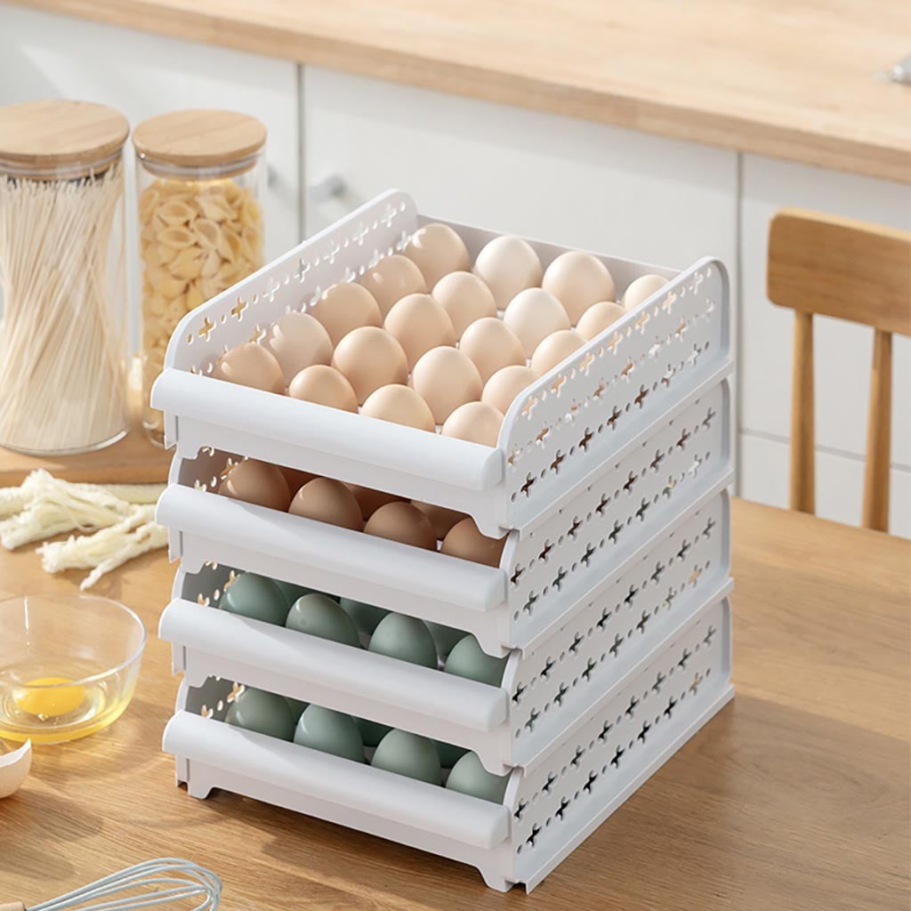 kitchen gadget lunch organizer spice box Eggs Holder Storage Box ...