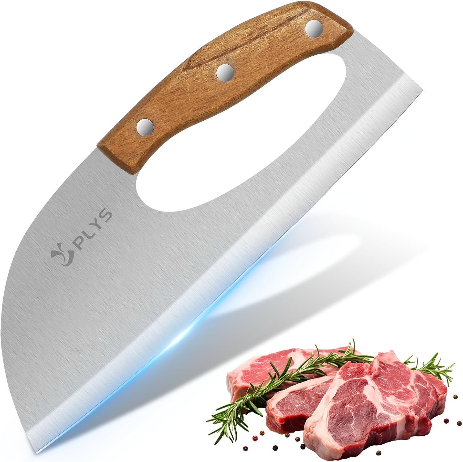 Kitchen Meat Cleaver Knife, Unique Effort Saving Knife Professional ...