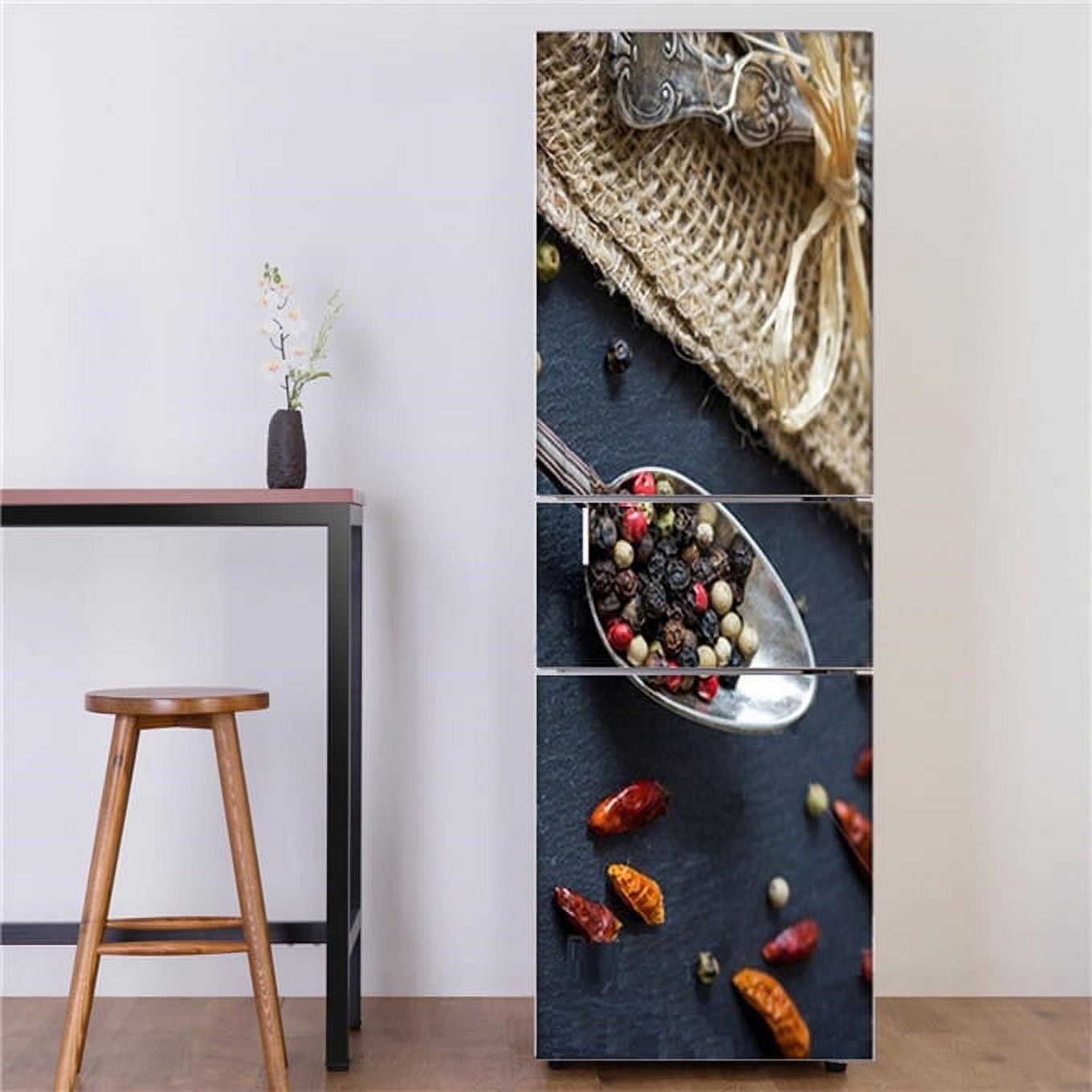 kitchen ration Fridge Sticker Self Adhesive Vinyl Fruit Door Poster ...