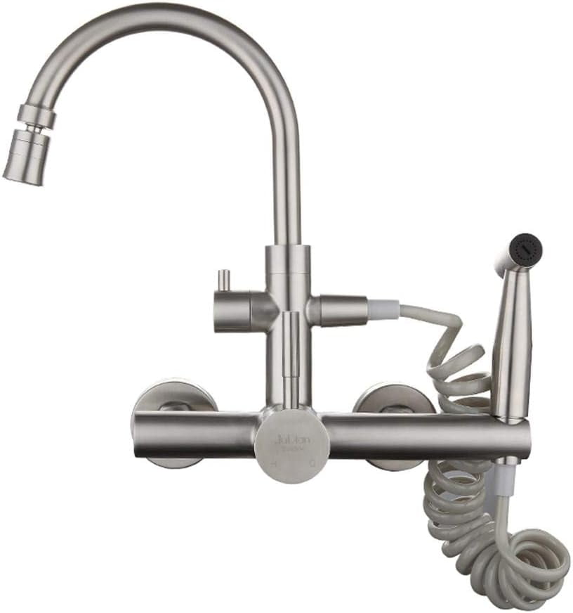 kitchen sink tap Wall Mount With spray gun and 2 types of sprinklers ...