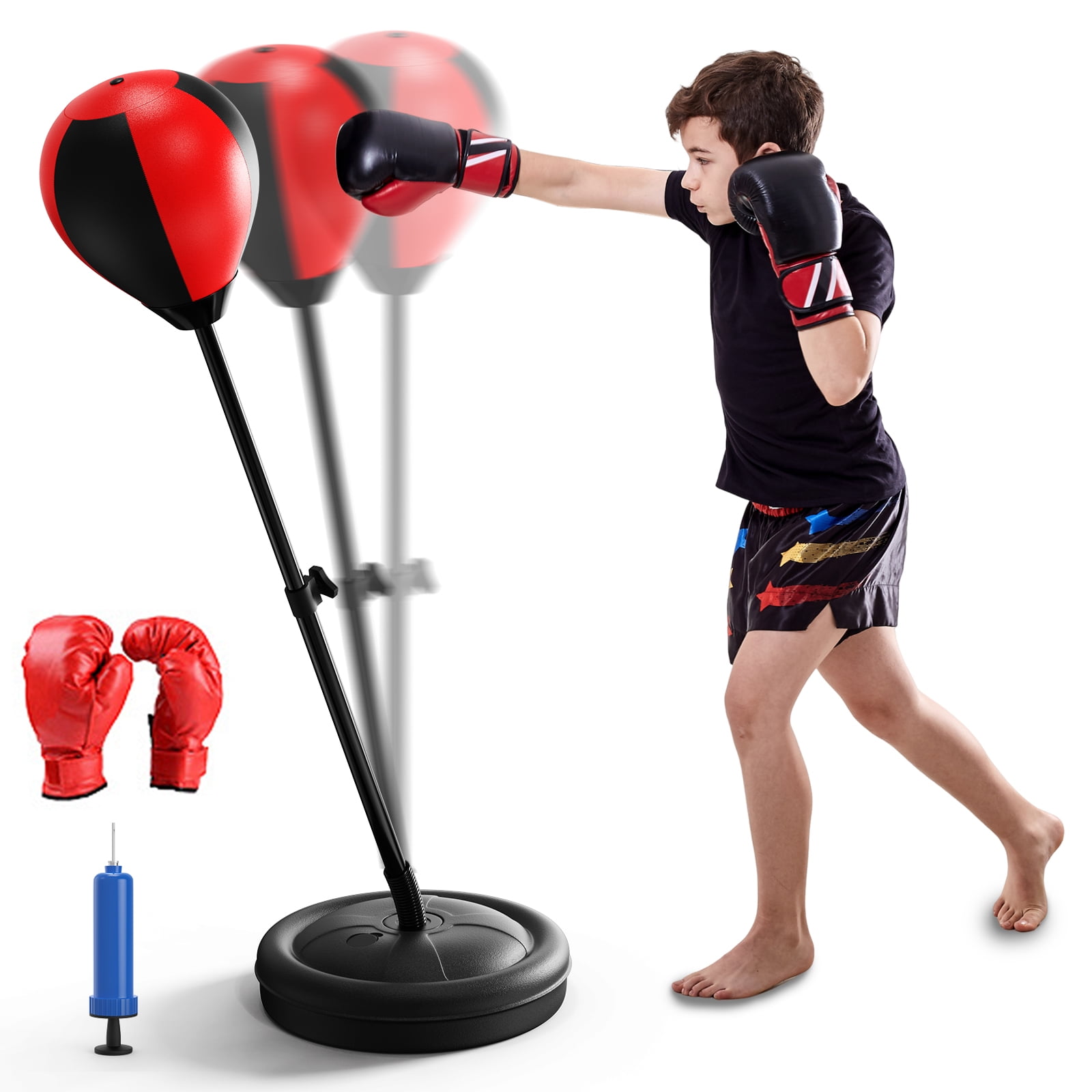 KitGody Boxing Trainer,Boxing Bag Set Toy Punching Bag for Kids Stand ...