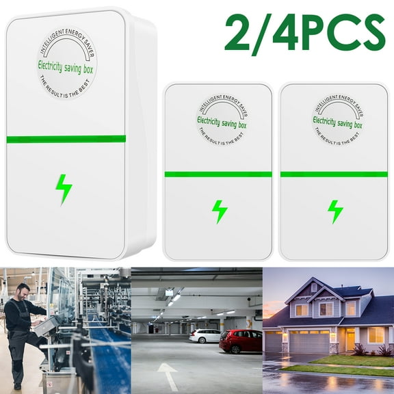 4 Pack Power Saver Pro Power Save - Upgraded Energy Saver Electricity ...