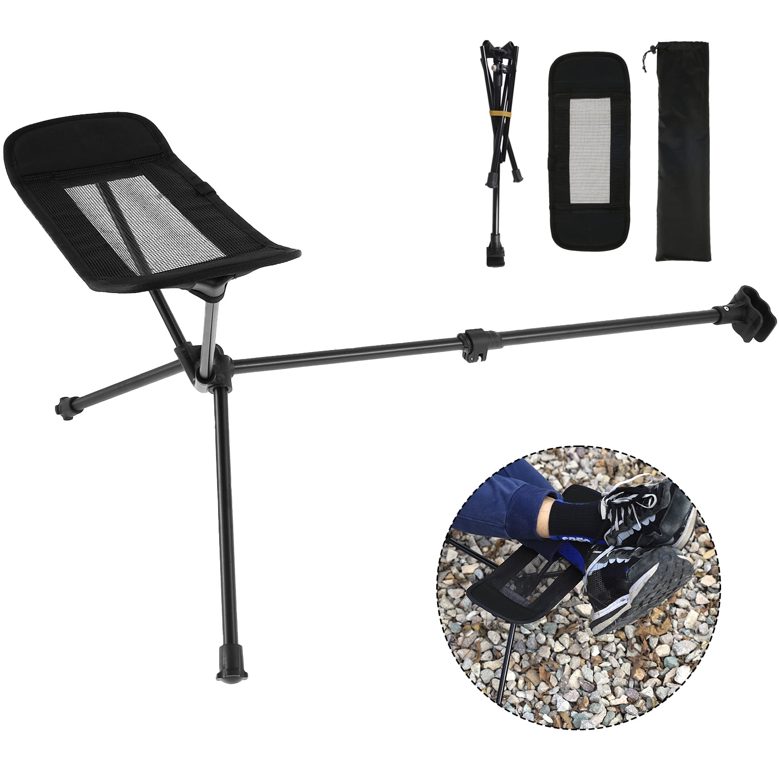 kitwin Camping Chair Foot Rest Portable Folding Leg Camping Footrest ...