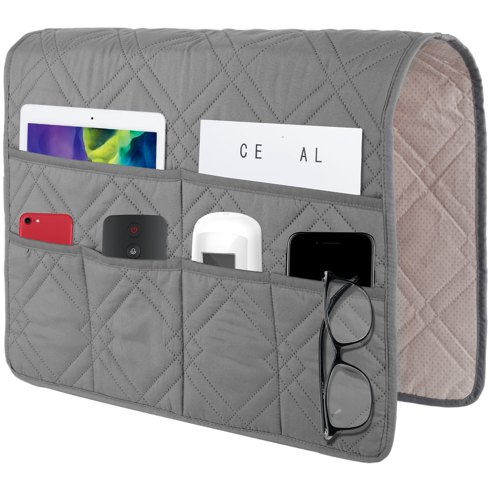 kitwin Sofa Armrest Organizer with 6 Pockets Waterproof Armchair Caddy ...