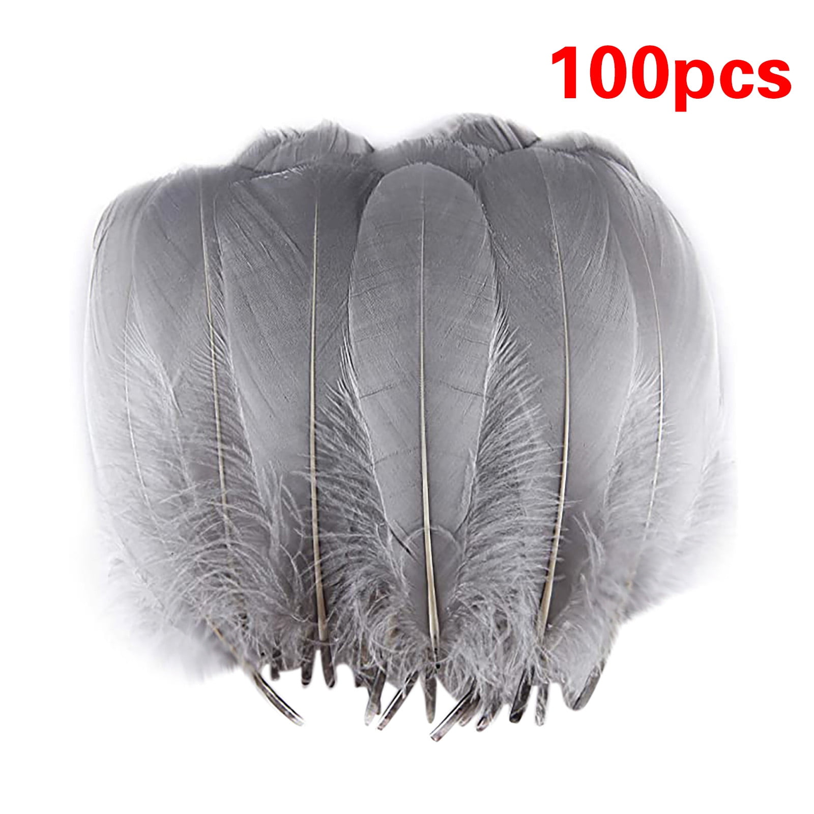 kjfeif 100Pcs Colorful Feathers Mutil Colors Craft Feathers 5-7 inches ...
